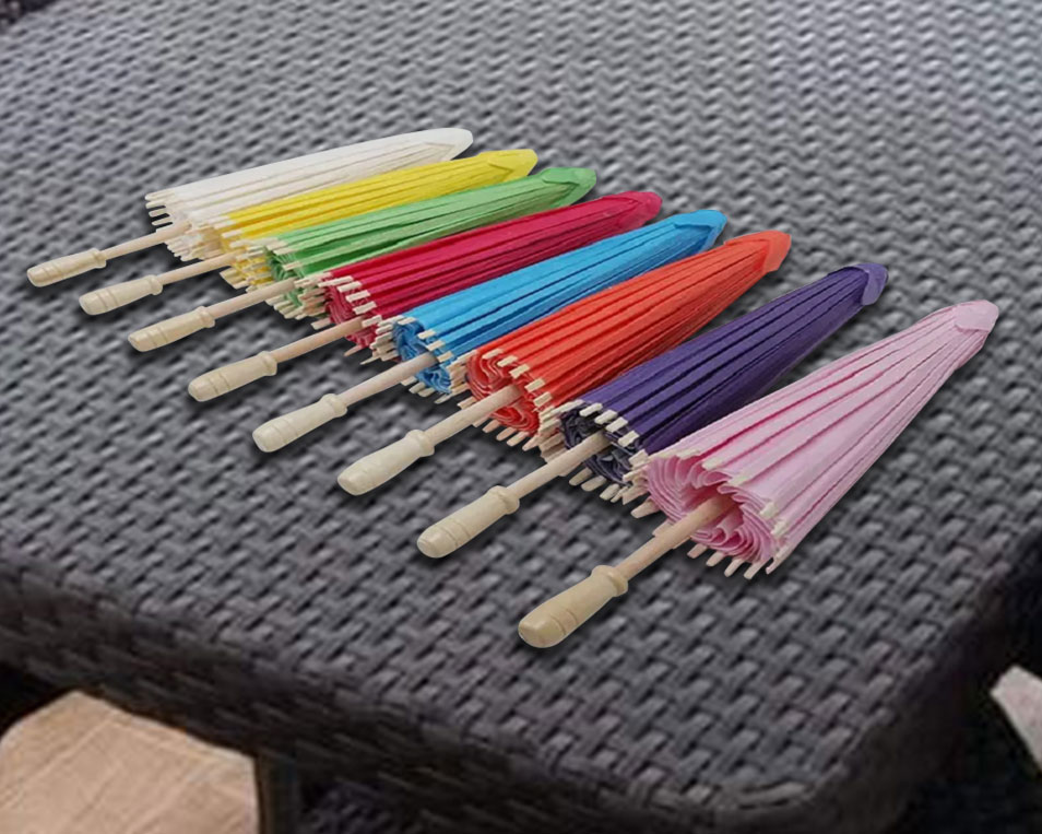 23.6 Inch Children's Paper Parasol Umbrella