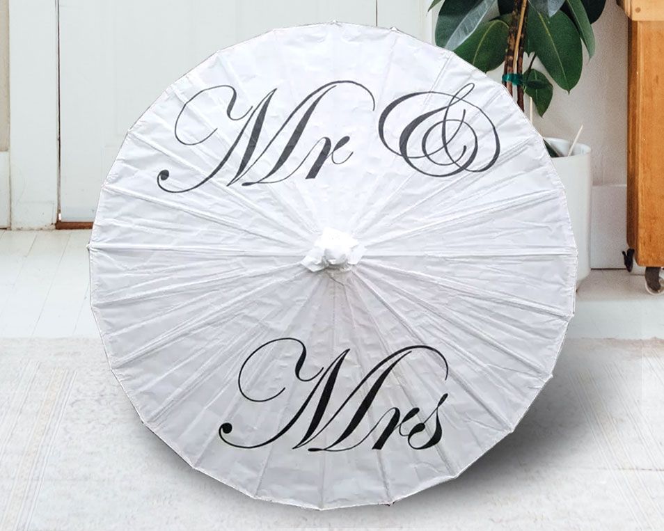 Personalized Paper Parasol Umbrellas (Full-Color)