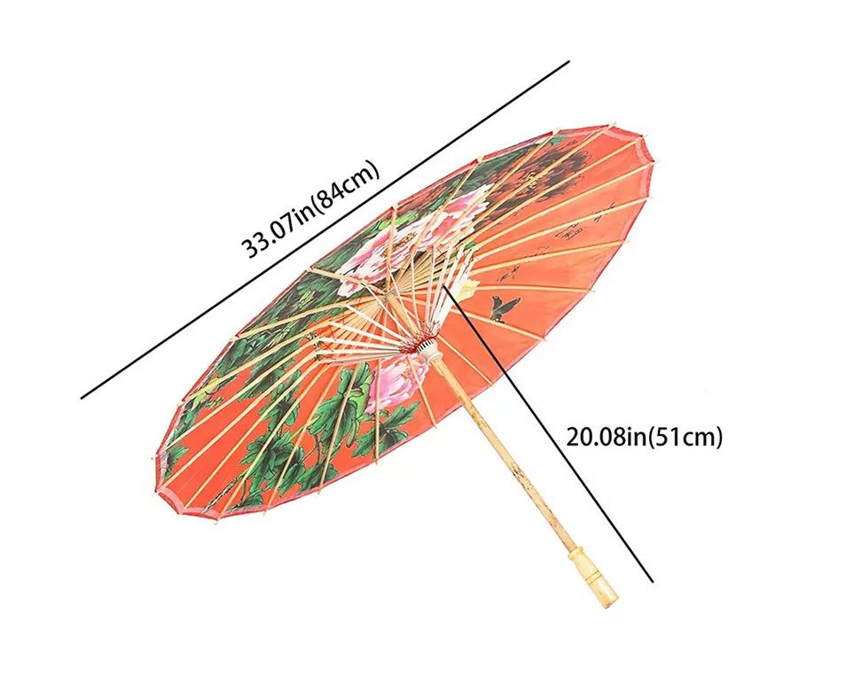 Personalized Paper Parasol Umbrellas (Full-Color)