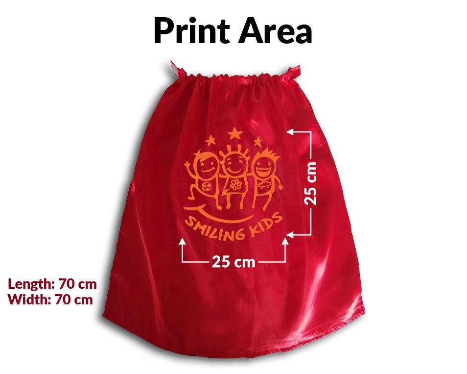 Custom Printed Kids Satin Capes with Logo