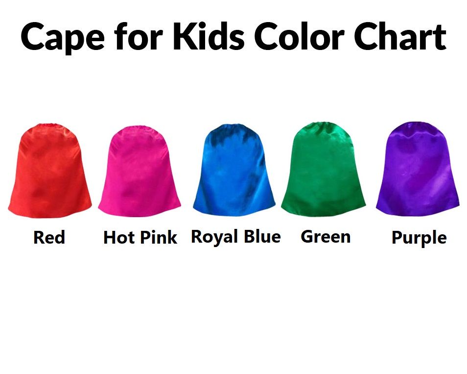 Custom Printed Kids Satin Capes with Logo