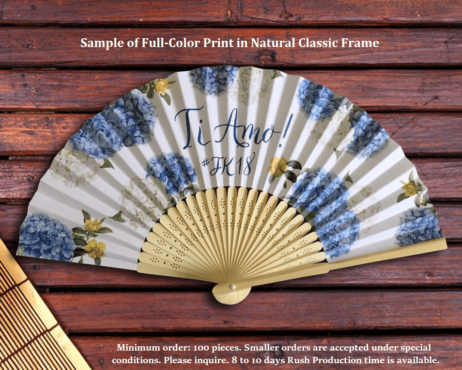 Full Color Promotional Folding Paper Fans