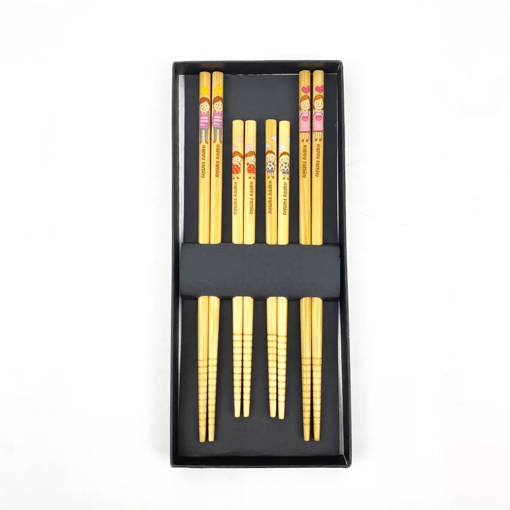 Happy Family Chopsticks (Set of 4 Pairs)