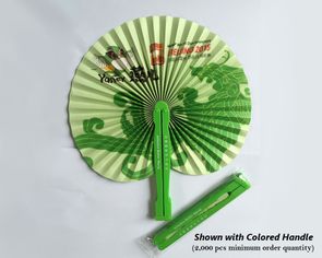 Personalized Round Folding Fans (Full Color)