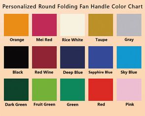 Personalized Round Folding Fans (Full Color)
