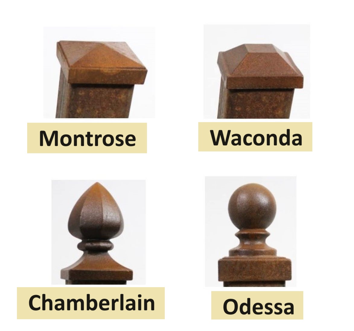 3ft Heavy Steel Durango 3"sq 8-Gauge Driveway Gate Hinge Post - Durango ...