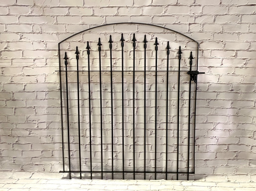 4't x 4'w All Spear Single Wrought Iron Handmade Band Gate - 4' Tall ...