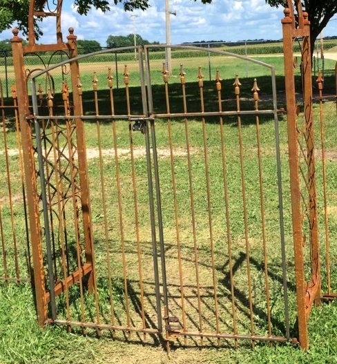 5't Steel Metal Yard Gate - Strong 60" Wide Rectangle Tube Frame - 5 ...