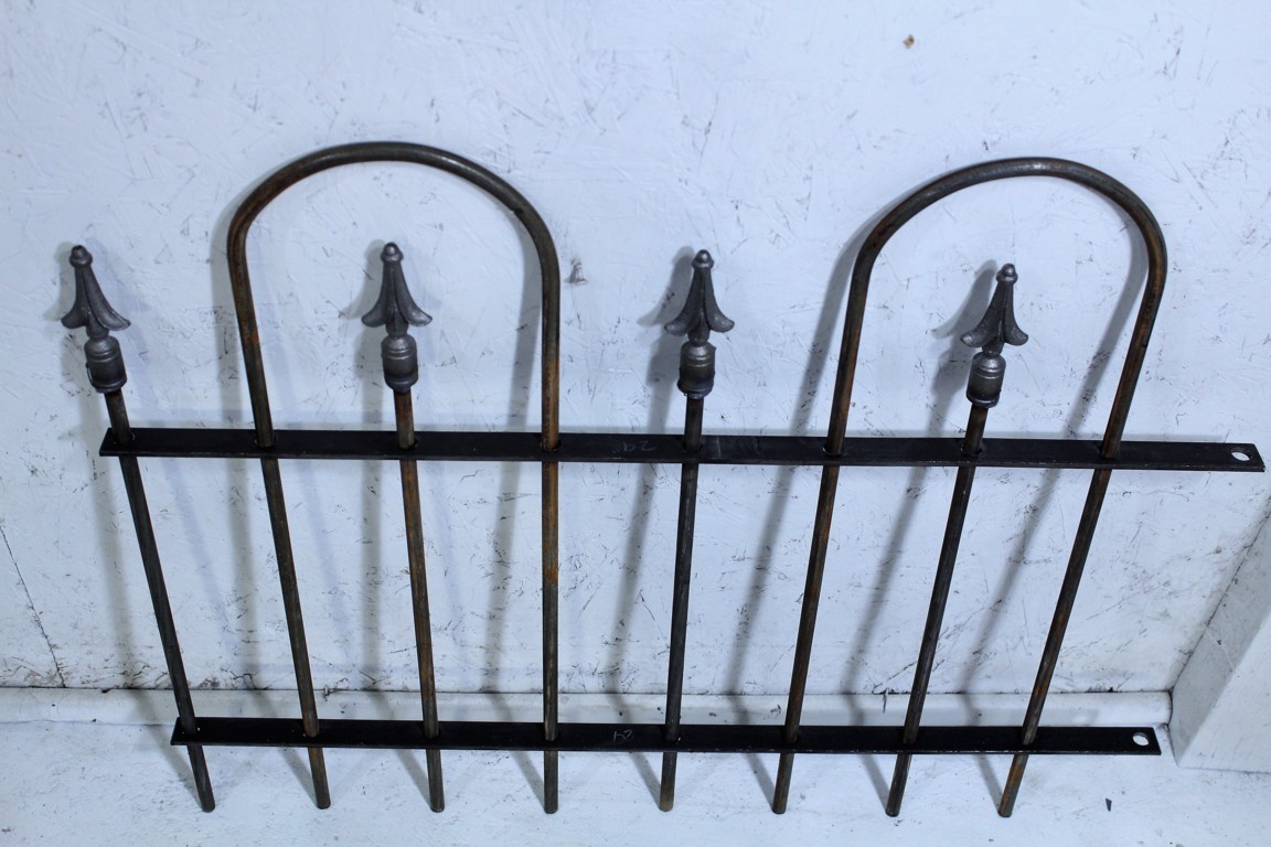 AIF Wrought Iron Fence Panel - 2ft Double Hoop - Wrought Iron Garden ...