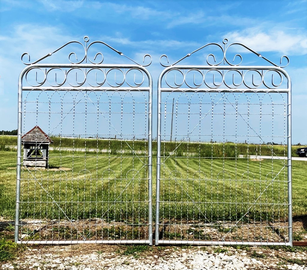 Create A 6ft Wide Gate Entrance - 2 - 3ft Wide Forged Ring Woven Entry ...