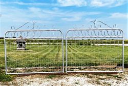 8ft Wide Gateway Using 2 - 4'w Forged Ring Woven Wire Galvanized ...