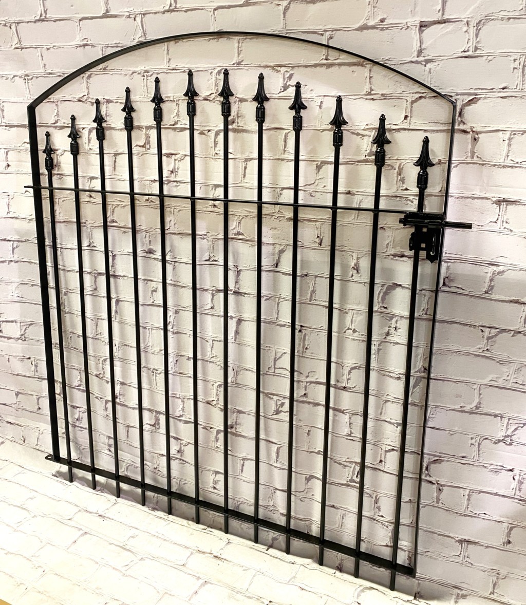 4't x 4'w All Spear Single Wrought Iron Handmade Band Gate - 4' Tall ...