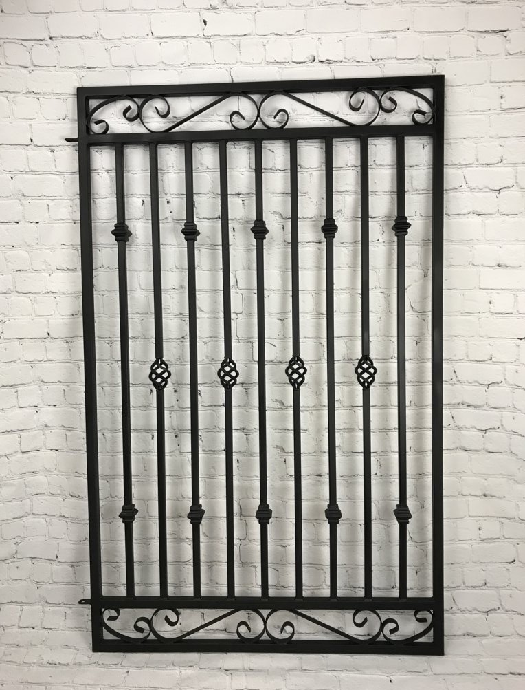 Rectangle Wilmington Entry Gate - Wrought Iron Entrance 60"t x 42"w - 5 ...