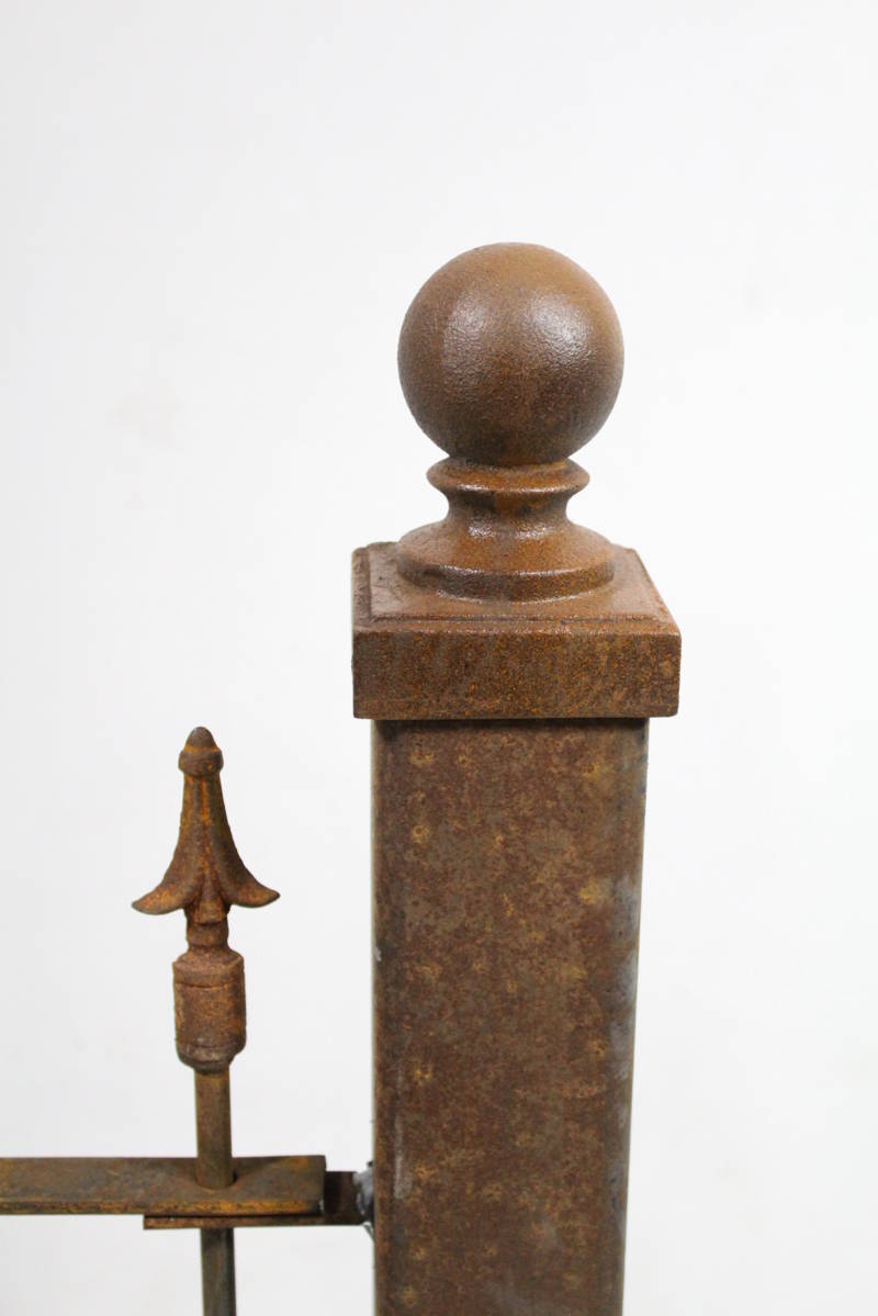 3ft Odessa 3"sq Steel Fence and Gate Anchor Post - Wrought Iron Gate ...