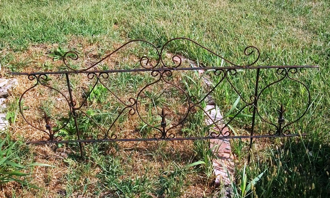 Turnip Wrought Iron Border Fence - Decorative - Wrought Iron Garden ...