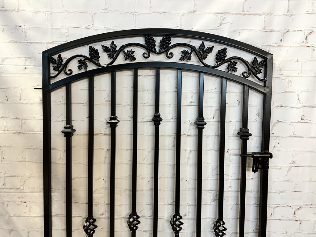 Wrought Iron Concord Limited Grape & Ivy Entry Gate - Home Garden ...