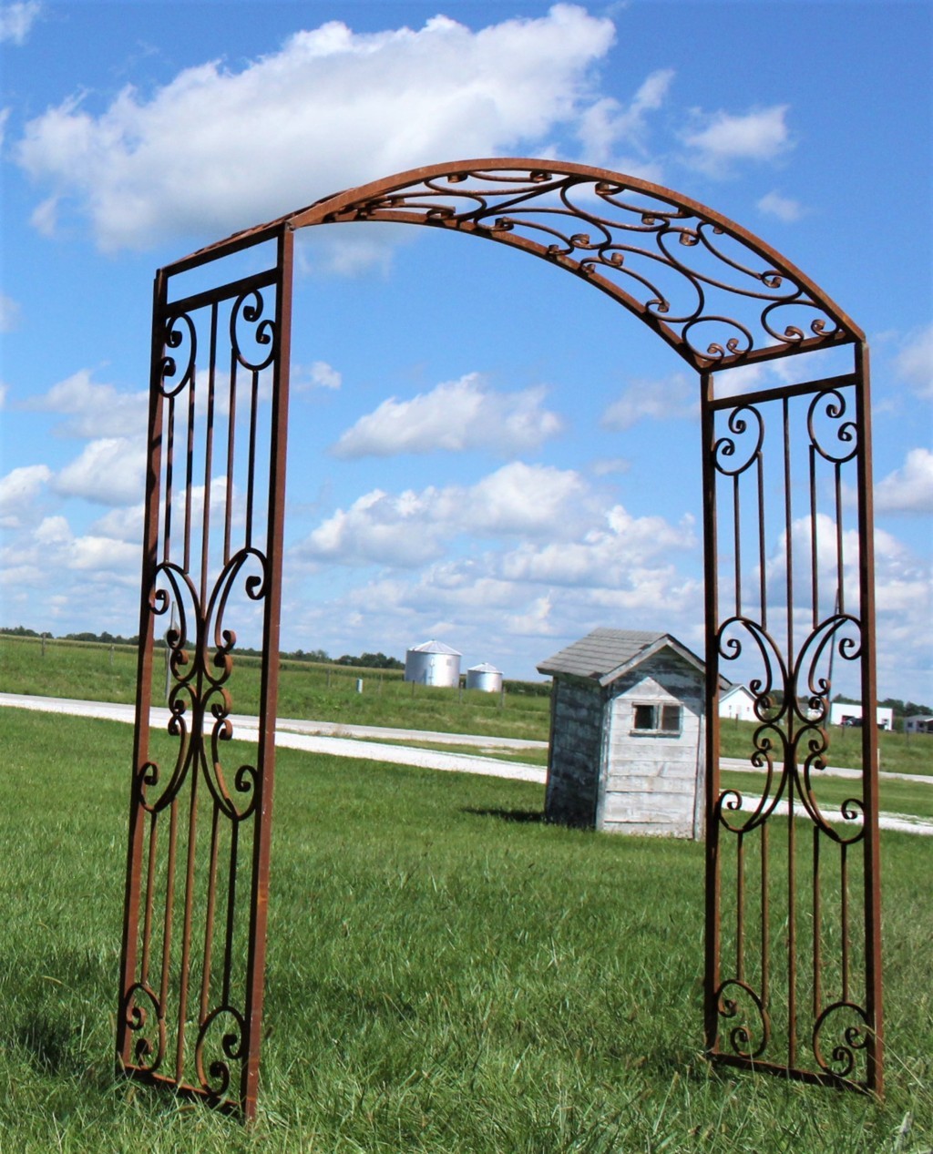 Wrought Iron Curvy Archway Riverton Arbor - Metal Arbors & Wrought Iron ...