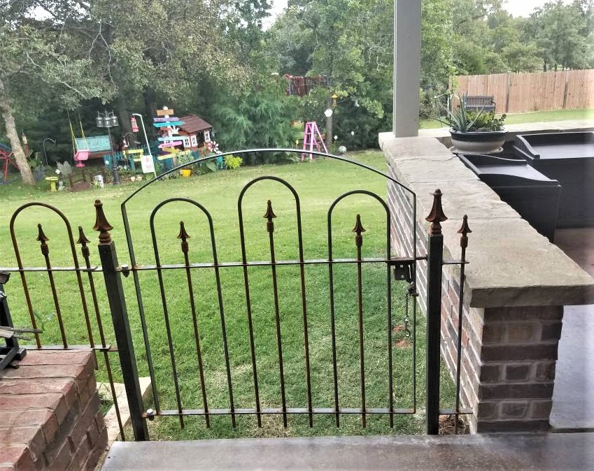 Metal Lawn & Garden Wrought Iron Gate - 3' Tall Wrought Iron Fencing ...