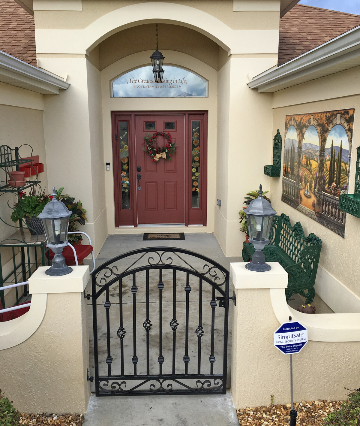 Wrought Iron Wilmington Entry Gate 3ft Tall x 4ft Wide - Entry Gates ...