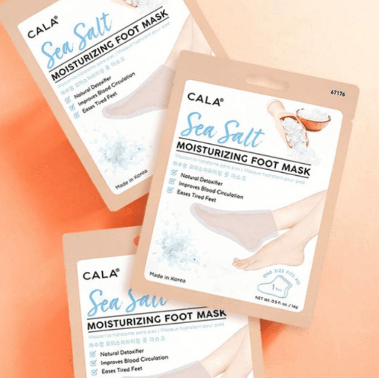 Cala Moisturizing Sea Salt Foot Mask (3 Pairs)
