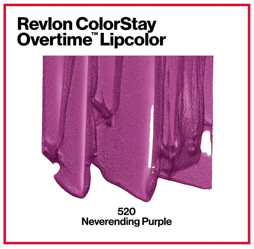 Revlon ColorStay Overtime Lip Color, Neverending Purple (520)