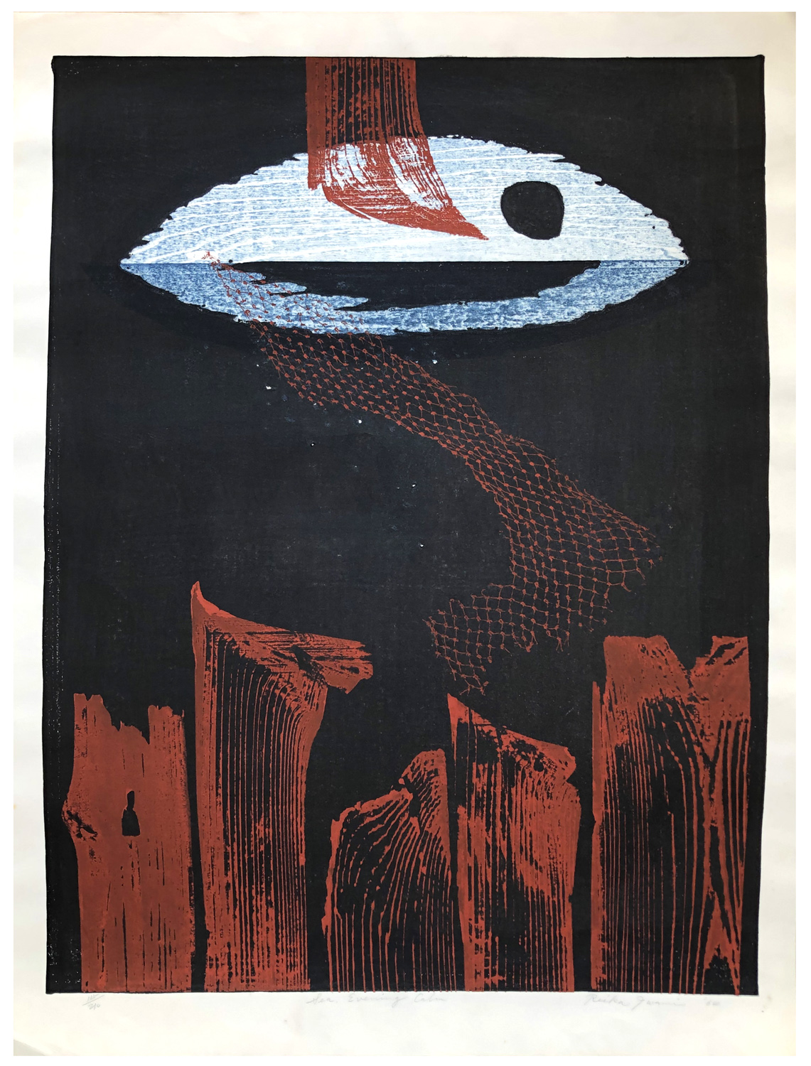 Sea Evening Calm by Reika Iwami | Woodblock Prints World