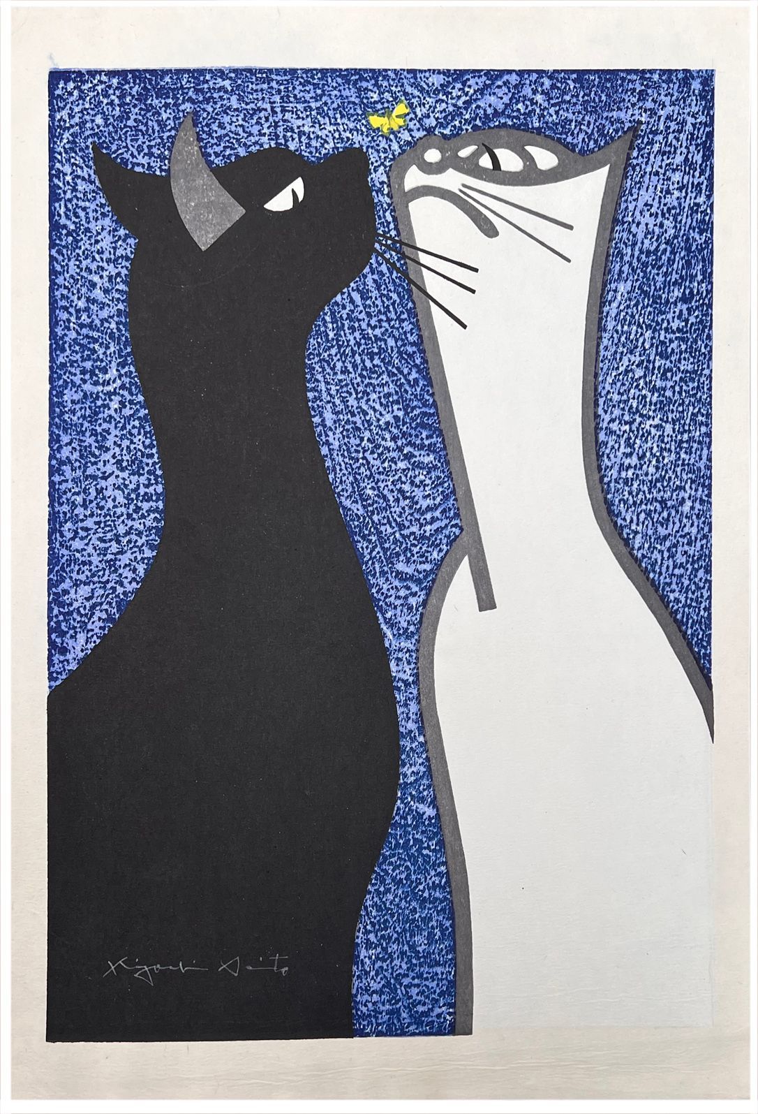 Steady Gaze Blue Kiyoshi Saito | Woodblock Print | Woodblock Prints For ...