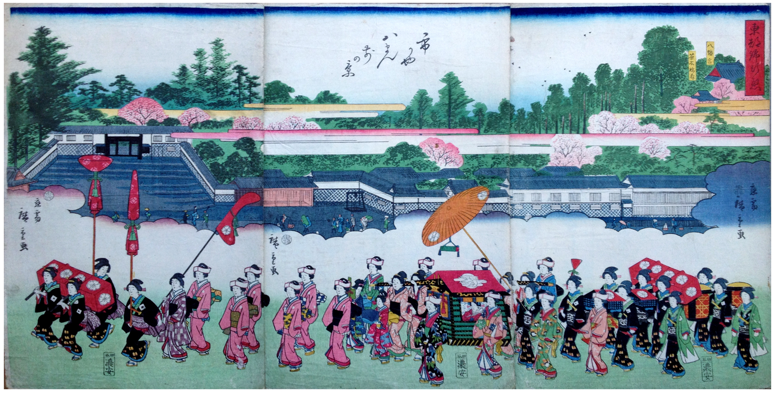 Triptych Ando HIroshige