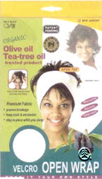 M&M Headgear OLIVE TREE OIL Open Wrap Cap Black w Velcro