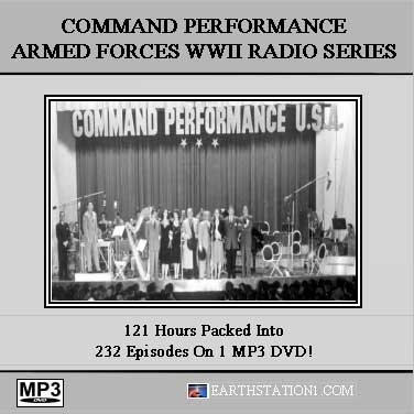 Command Performance WWII Old Time Radio Series MP3 DVD, Download, USB