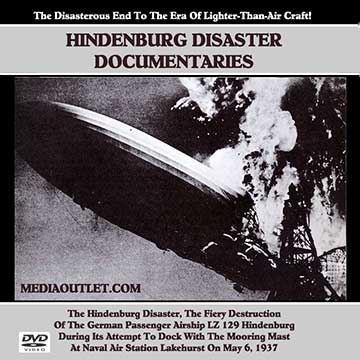 Hindenburg Disaster Docs, Films & Eyewitness Recording DVD, MP4, USB