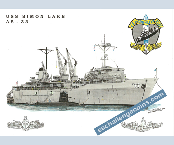 Submarine Art: USS Simon Lake AS-33