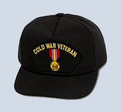 Ball Cap: Cold War Veteran w/National Defense Medal