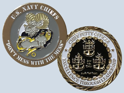Chief Petty Officer Coin - Don't Mess with the Mess!