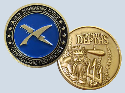 Cryptologic Technician (CT) Insignia Challenge Coin