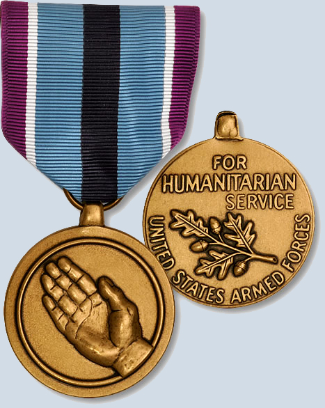 Full Size Medal: Humanitarian Service