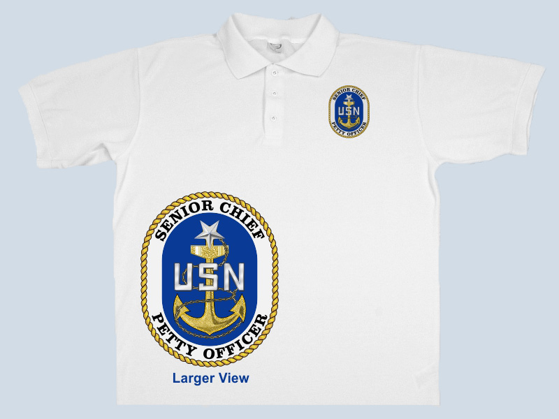 Polo Shirt: Senior Chief Petty Officer (SCPO)