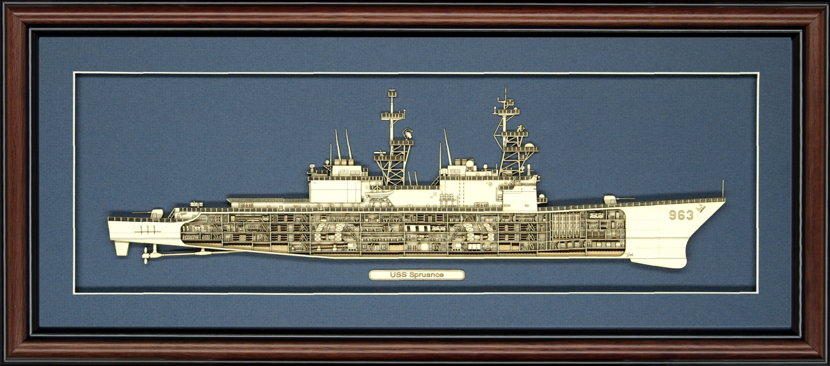 Customized Destroyer Cutaway: Spruance Class