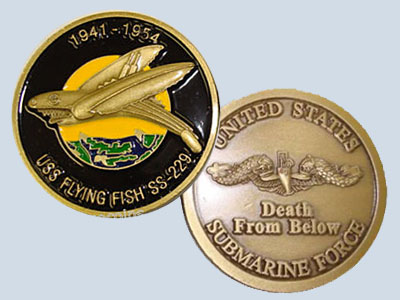 USS Flying Fish Challenge Coin