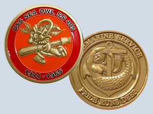 USS Sea Owl Challenge Coin
