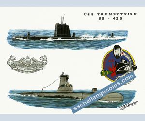 Submarine Art: USS Trumpetfish SS-425
