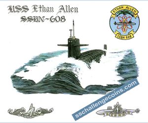 Submarine Art: USS Ethan Allen SSBN-608
