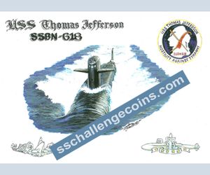 Submarine Art: USS Thomas Jefferson SSBN 618