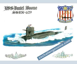 Submarine Art: USS Daniel Boone SSBN 629