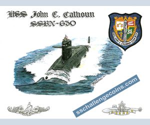Submarine Art: USS John C Calhoun SSBN-630