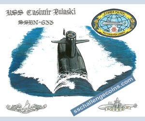 Submarine Art: USS Casimir Pulaski SSBN-633