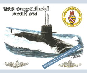 Submarine Art: USS George C Marshall SSBN-654