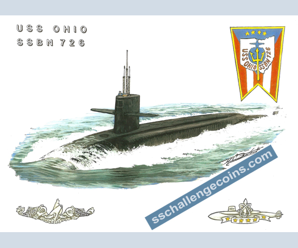 Submarine Art: USS Ohio SSBN 726