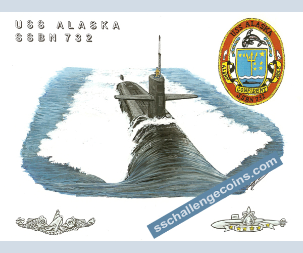 Submarine Art: USS Alaska SSBN-732