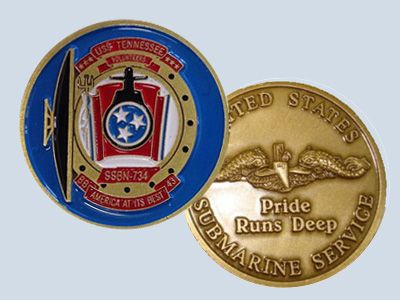 USS Tennessee Challenge Coin